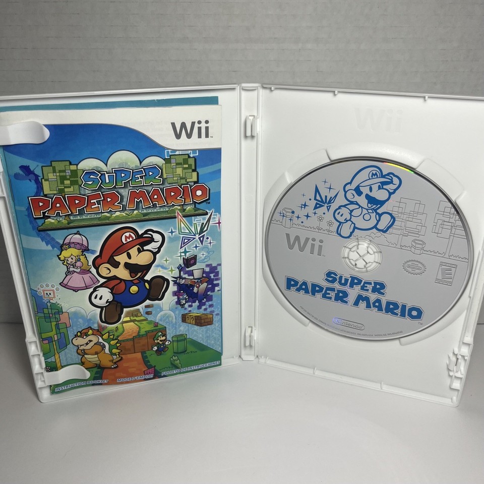 Super Paper Mario (Nintendo Wii) Complete w/ Manual 45496904067| eBay