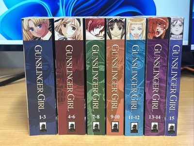 Gunslinger Girl Vol. 1-15 English Manga Complete By Yu Aida OOP | eBay