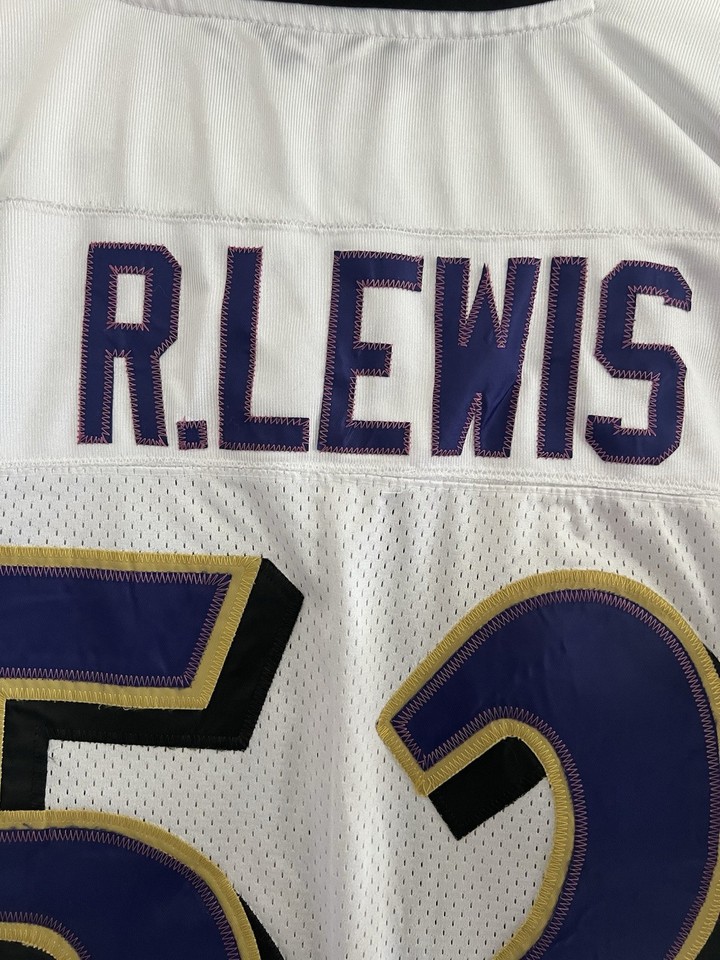 2003 Ray Lewis Baltimore Ravens Authentic Reebok NFL Jersey Size 56 #52 ...