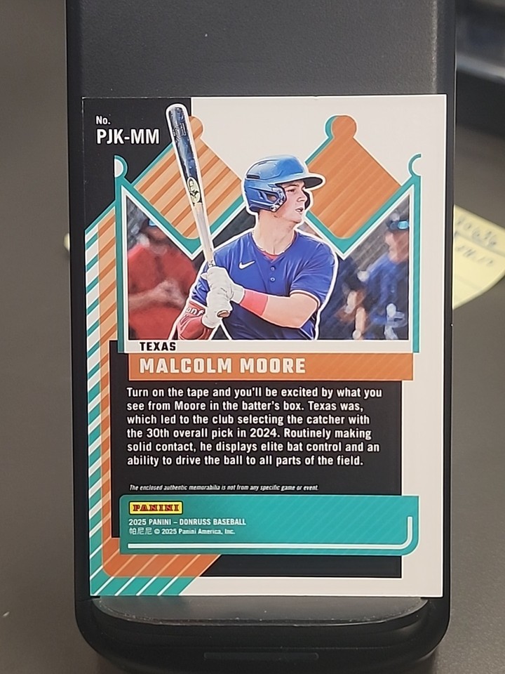 2025 Donruss Baseball - Malcolm Moore - Jersey Kings Relic RANGERS | eBay