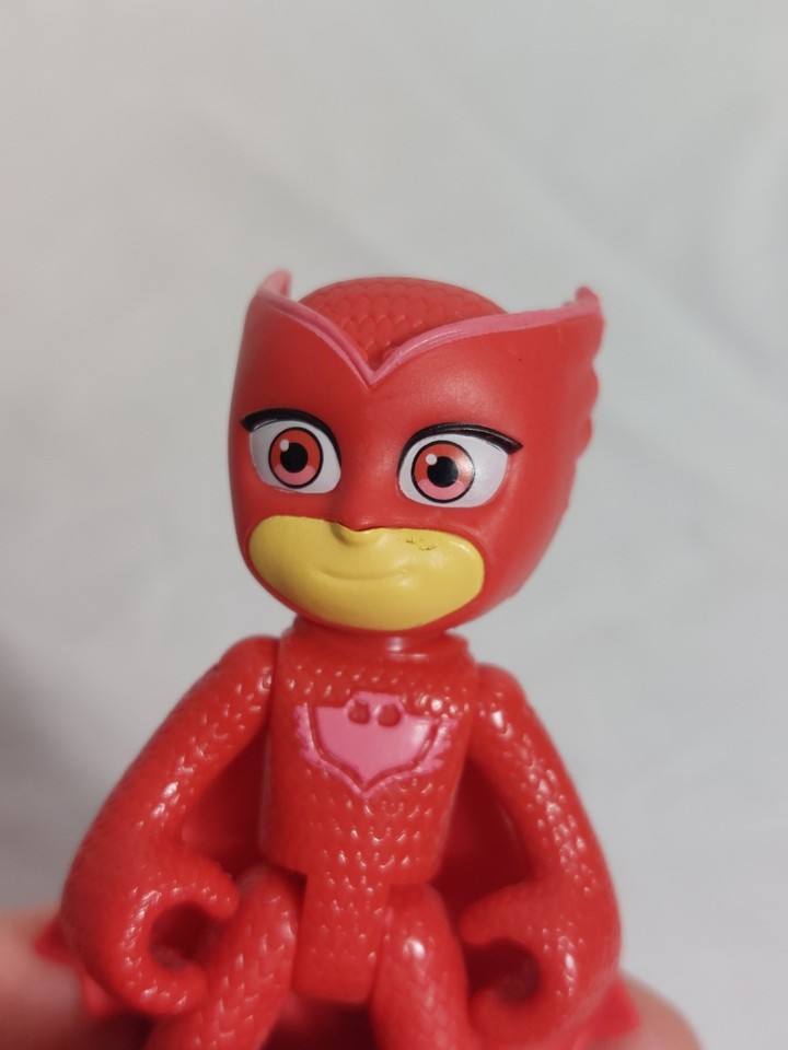 Lot of 4 Hasbro Frog Box PJ Masks 3" Figures Catboy Owlette Gekko Romeo ...