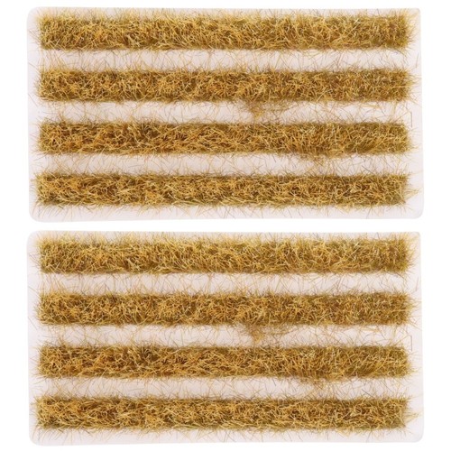 2 Sets Rice Field Model Scenery Accessories Miniature Artificial Grass ...