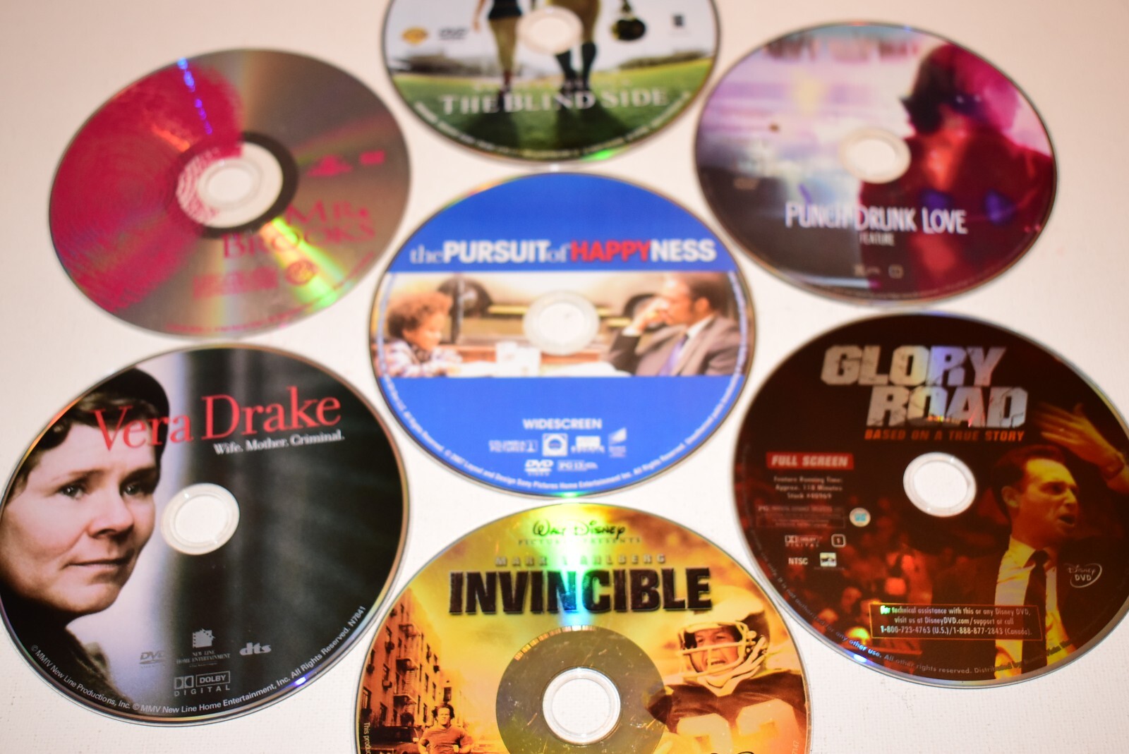 Lot of 7 DVD Movies Discs only with Paper Sleeves | eBay