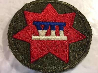 US Army - 7th Corps. sew-on Color Patch | eBay