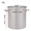 Deep Stainless Steel Stock Pot Cater Cooking Stew Large Soup Boiling ...