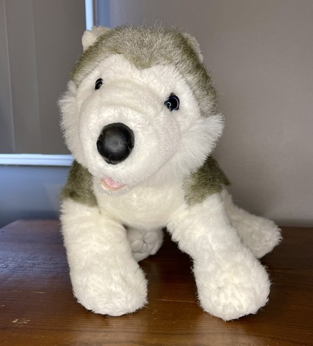 Build A Bear Siberian Husky Plush Gray White Dog Stuffed Animal Wolf ...