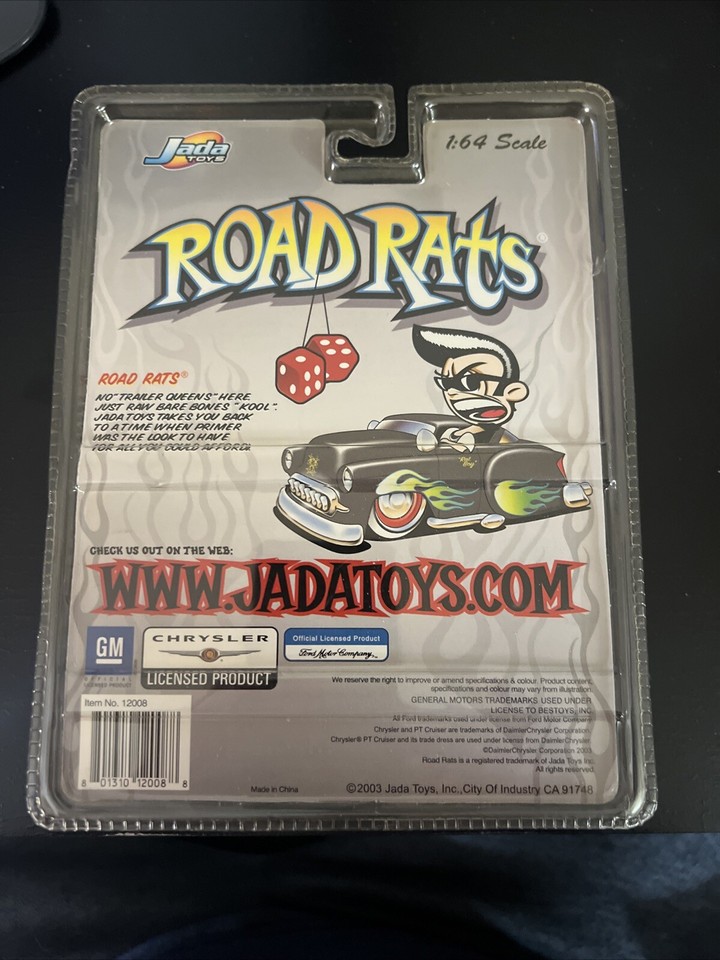 Jada Road Rats 1940 Ford Coupe Black Primer Rat Rod Hot Rod 1:64 ...