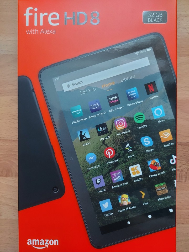NEW Amazon Kindle Fire HD 8 32GB Black Tablet (10th Gen) with offers 8 ...