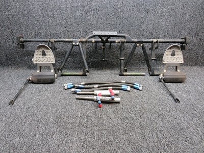 67180-004 Piper PA28R-201T Rudder Pedal Bar W/ Pedals, Brake Cylinders ...