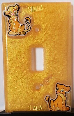 New Disney Inspired Lion KING Nala & Simba Lightswitch Cover Plate One ...