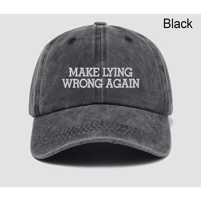 Custom Embroidered Dad Cap Make Lying Wrong Again Maga Hat Gift Ideas ...