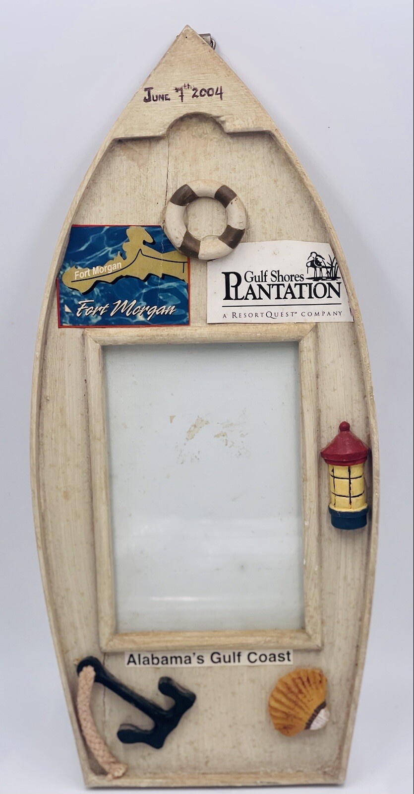 Vintage Nautical Boat Photo Frame Alabama’s gulf shores Unique Rare | eBay