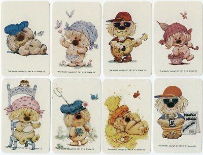 England WOOFITS Super Star Dogs Cartoon Characters 70s 80s Blank Back ...