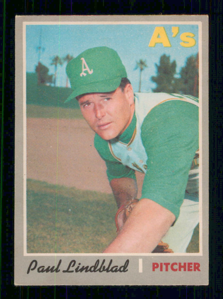 1970 OPC O-PEE-CHEE BASEBALL # 408 PAUL LINDBLAD 16558 | eBay