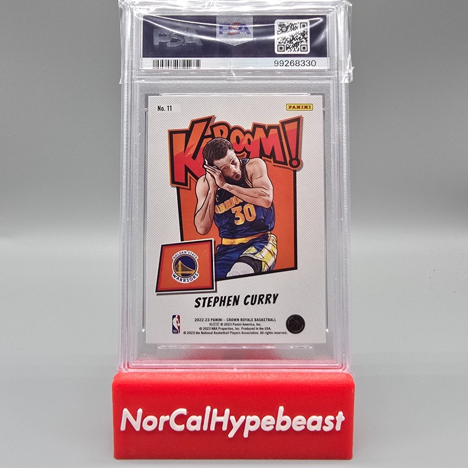 2022-23 Panini Crown Royale Stephen Curry #11 KABOOM SSP PSA 10 GEM ...
