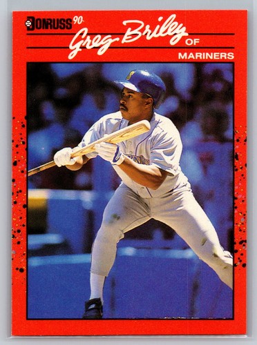 1990 Donruss Baseball #463 Greg Briley Seattle Mariners | eBay