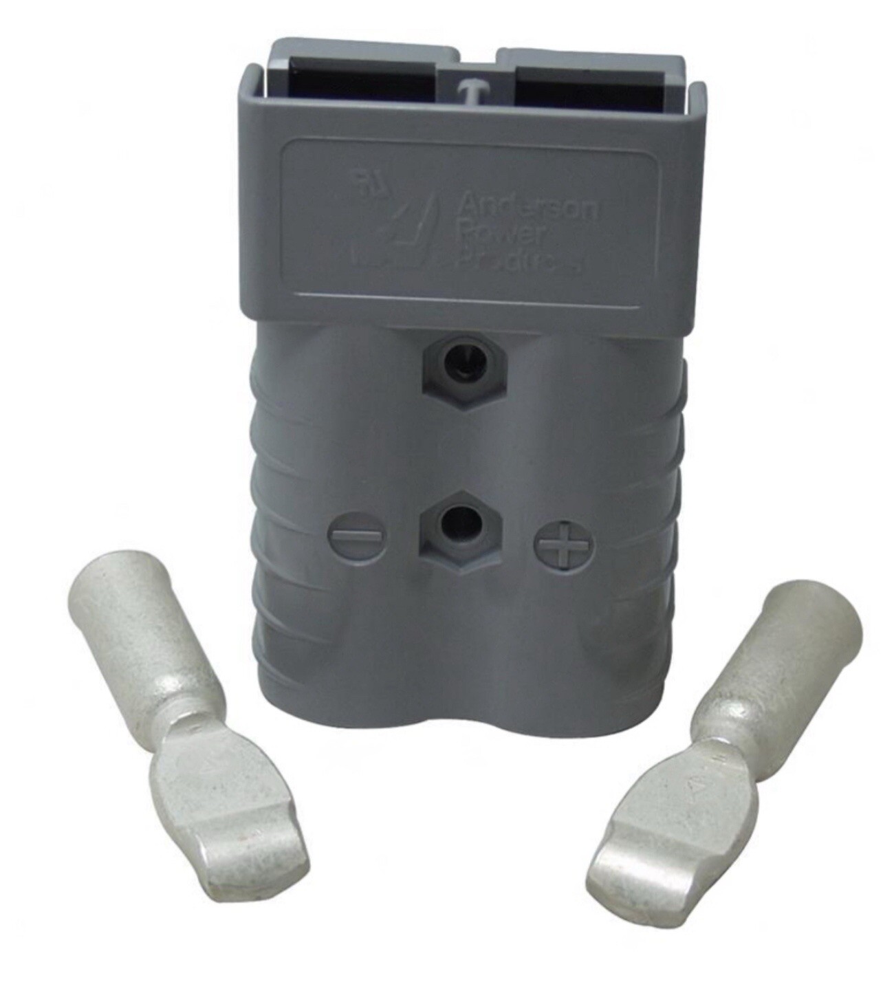 (2 Pack) SB350 A 2/0 FORKLIFT BATTERY CONNECTOR GRAY X 2 + 4 TIPS 2/0 ...