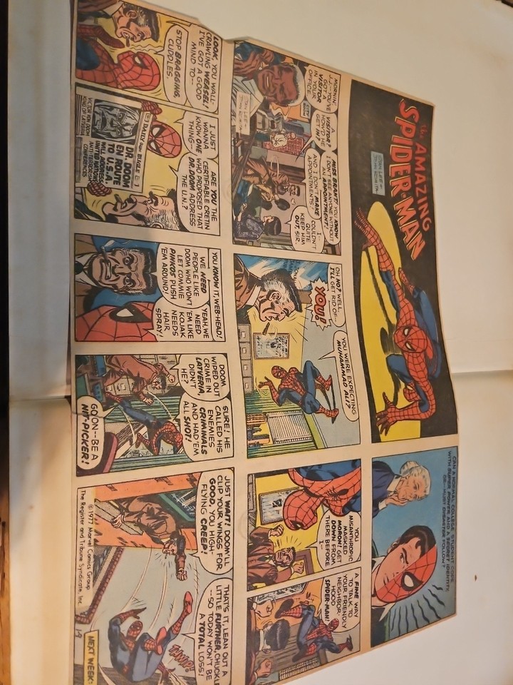 THE AMAZING SPIDER-MAN Comic Strips 1977-79 Era N.Y. DAILY NEWS no ...