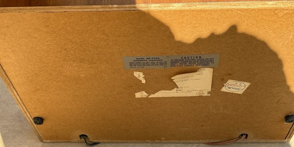 Panasonic RD-7703 33/45/78 Multiplay Record Turntable Works See Video ...