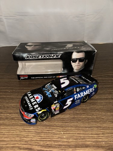 Signed 2015 Kasey Kahne #5 SS Farmers Insurance 1/24 NASCAR Diecast | eBay