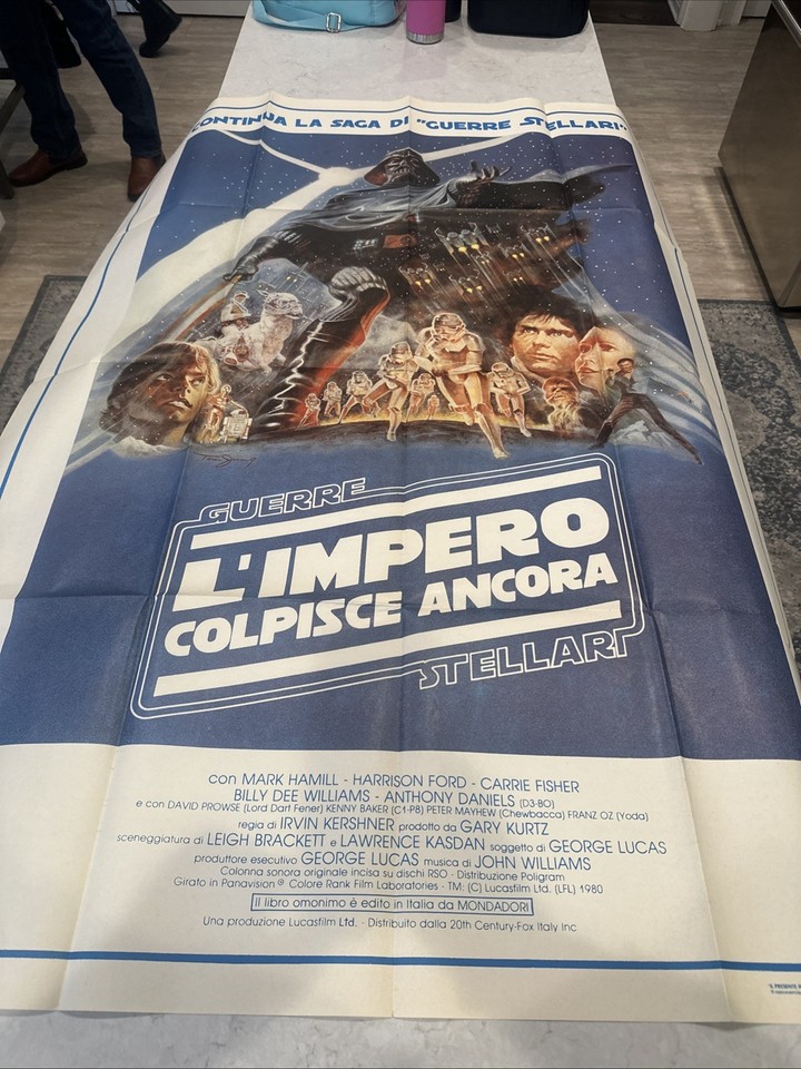Original 1980 Star Wars Movie Folded Poster In Spanish 1/1 On eBay ...