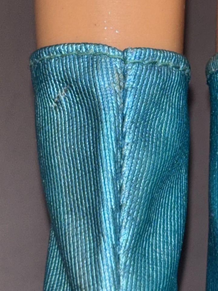 Vintage Barbie #1799 Maxi & Mini 1970s MOD Blue Metallic Boots Thigh ...