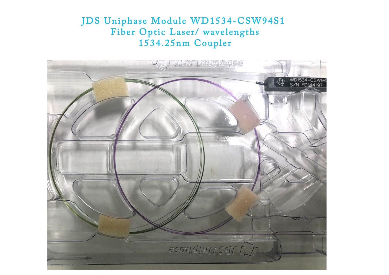 JDS Uniphase Module WD1534-CSW94S1 Fiber Optic Laser/ wavelengths/ BAND ...