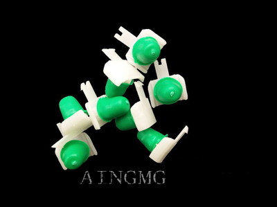 100pcs Moulding Clip Retainer White Nylon W/ Rubber Grommet For VW ...