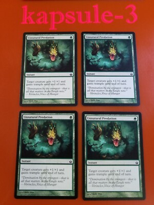 4x Unnatural Predation | Mirrodin Besieged | MTG Magic Cards | eBay