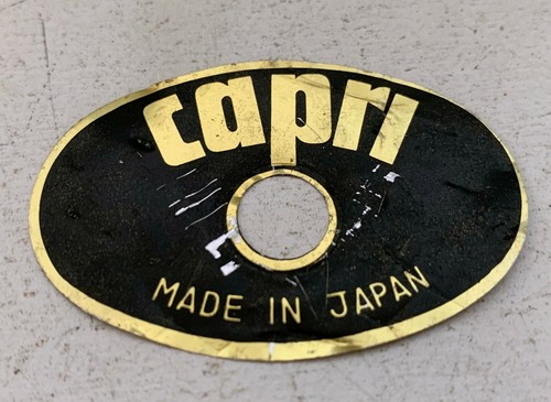 CAPRI Stencil Brand Drum BADGE Part Adhesive Sticker Logo 60s 70s Vtg ...