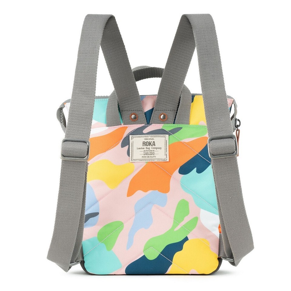 Roka Bantry B Small Recycled Canvas Weather Resistant Backpack Bag ...