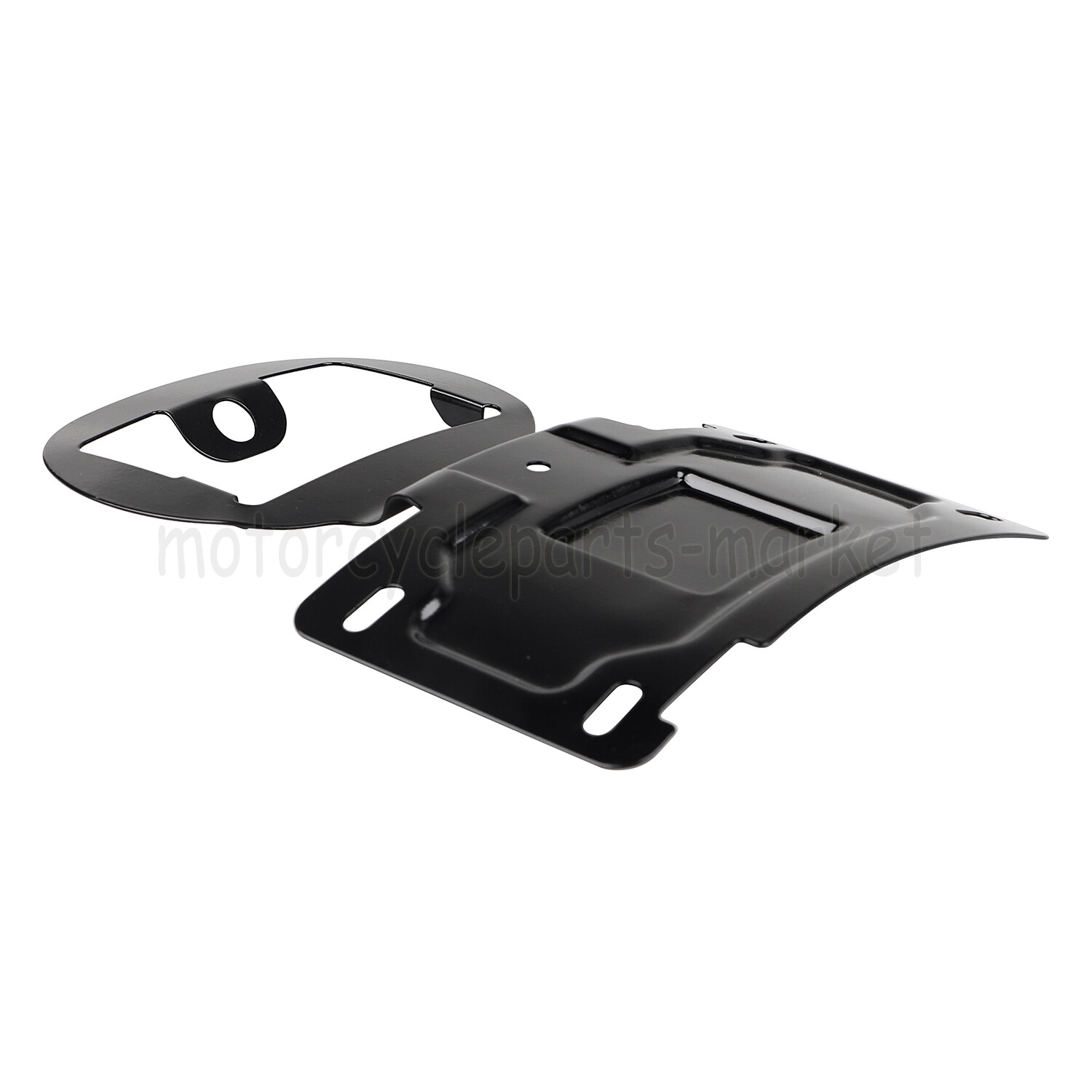 Black License Plate Relocation Kit For Harley Touring Electra Glide ...