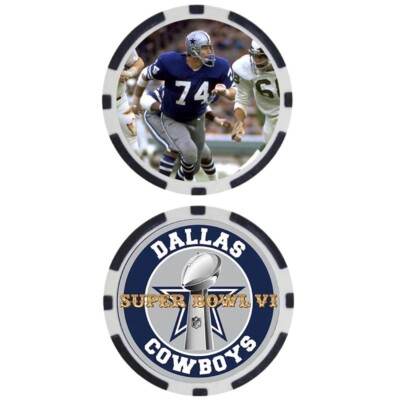 BOB LILLY - COWBOYS SUPER BOW VI - POKER CHIP | eBay