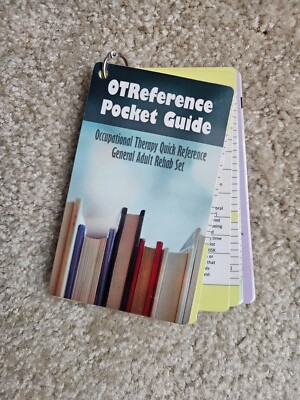 OT Reference Pocket Guide - General Adult Rehab Set for OT OTA PT PTA ...
