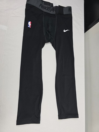 Nike Pro NBA Player Issued 3/4 Compression Tights Black Sz Med T DN1547 ...
