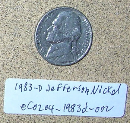 1983 D Jefferson Nickel Filled D & Die Breaks Errors; Rare Old Coin to ...