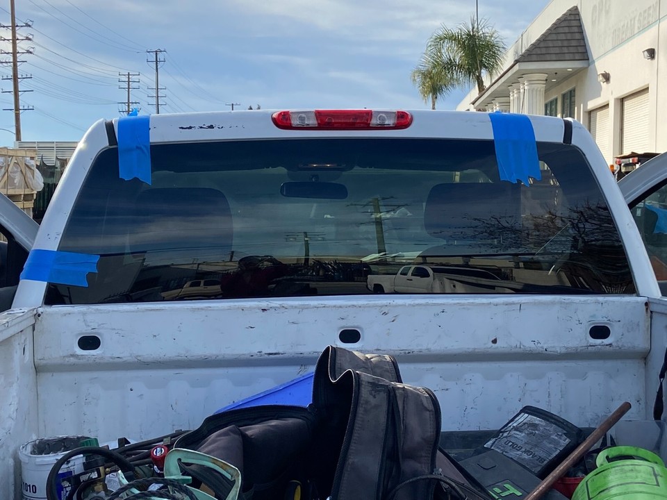 Fit 2007-2013 Chevy Silverado 1500 2500 3500 Rear Window Glass ...