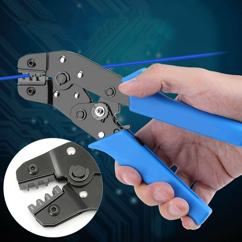 SN-28B 18-28AWG Crimp Plier Non-Insulated Terminal Pin Cable Connector ...