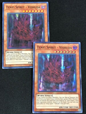 YUGIOH TENYI SPIRIT VISHUDA OP12-EN010 SUPER X2 (NM) | eBay