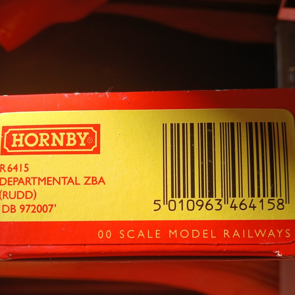 Hornby R6415 Departmental ZBA (Rudd) wagon DB 972007 - OO gauge boxed ...