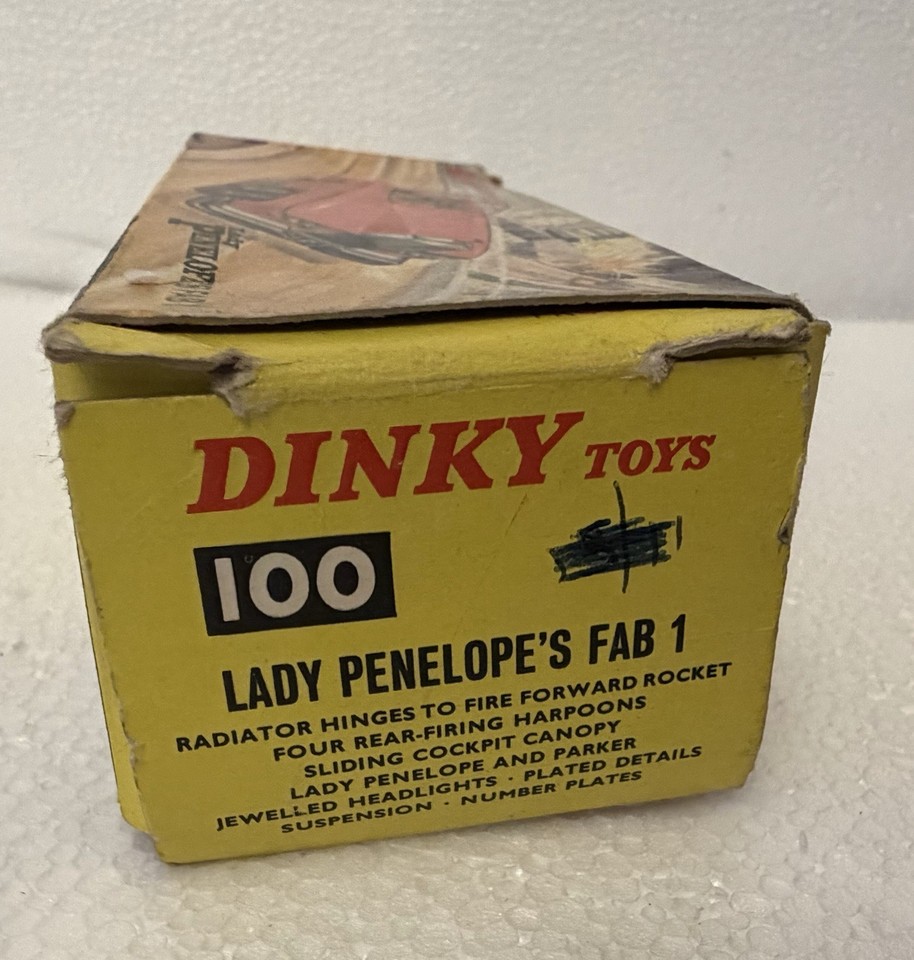 Vintage Dinky Toys No. 100 Thunderbirds Lady Penelope FAB 1 Rolls Royce ...