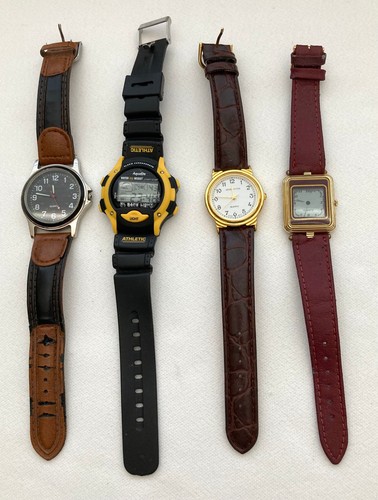 Lot Of 4 Men's Watches - WORKING - Quartz - Aqualite - Marcel ...