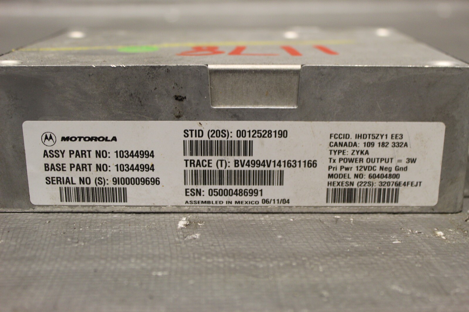 2005 Cadillac CTS-V SEDAN 5.7L Z06 LS6 OEM MOTOROLA ONSTAR MODULE UNIT ...