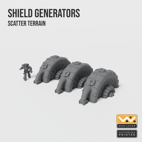 Shield Generators (3 pcs) Scatter Terrain Set for Warhammer 40k, Age Of ...