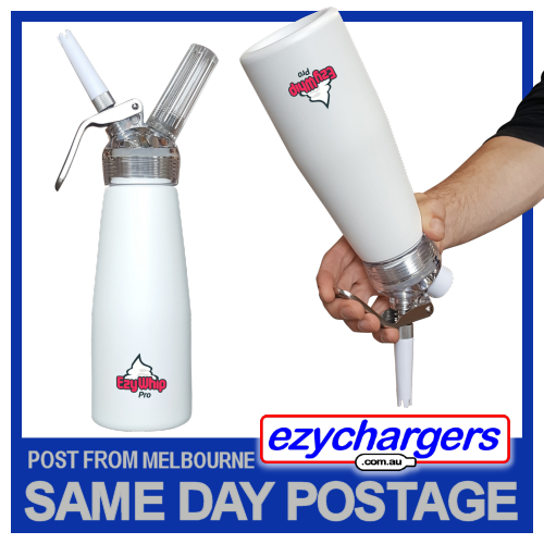 WHITE EZYWHIP PRO CREAM WHIPPER 0.5L DISPENSER GUN BULBS CHARGERS ...