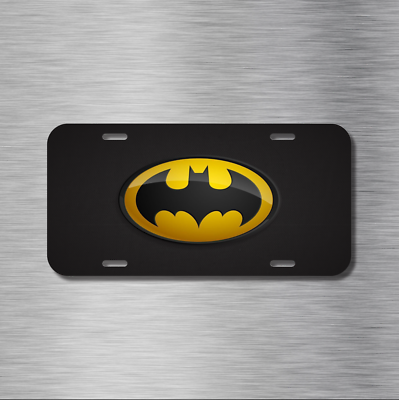 Batman Gotham Batmobile Superhero Bat man Vehicle License Plate Auto ...