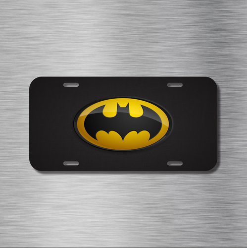 Batman Gotham Batmobile Superhero Bat man Vehicle License Plate Auto ...