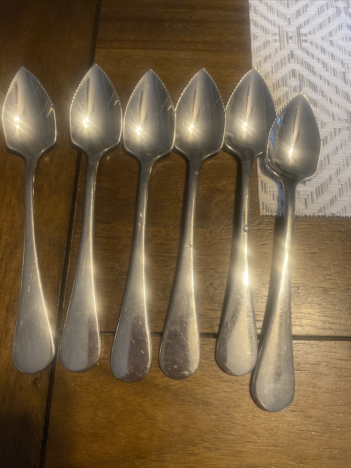 Vintage Lot of 6 Dansk 18/10 Silverware Grapefruit Spoon Silhouette | eBay