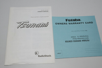 Radio Shack R/C BOAT Tsunami Cat. 60-4240 - Instruction Manual ...