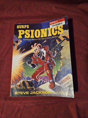 GURPS Psionics Steve Jackson Games 1991 RPG Mind Over Matter | eBay